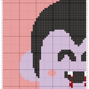 Vampire C2C Crochet Pattern | Afghan | Graphghan | Pixel Blanket ...