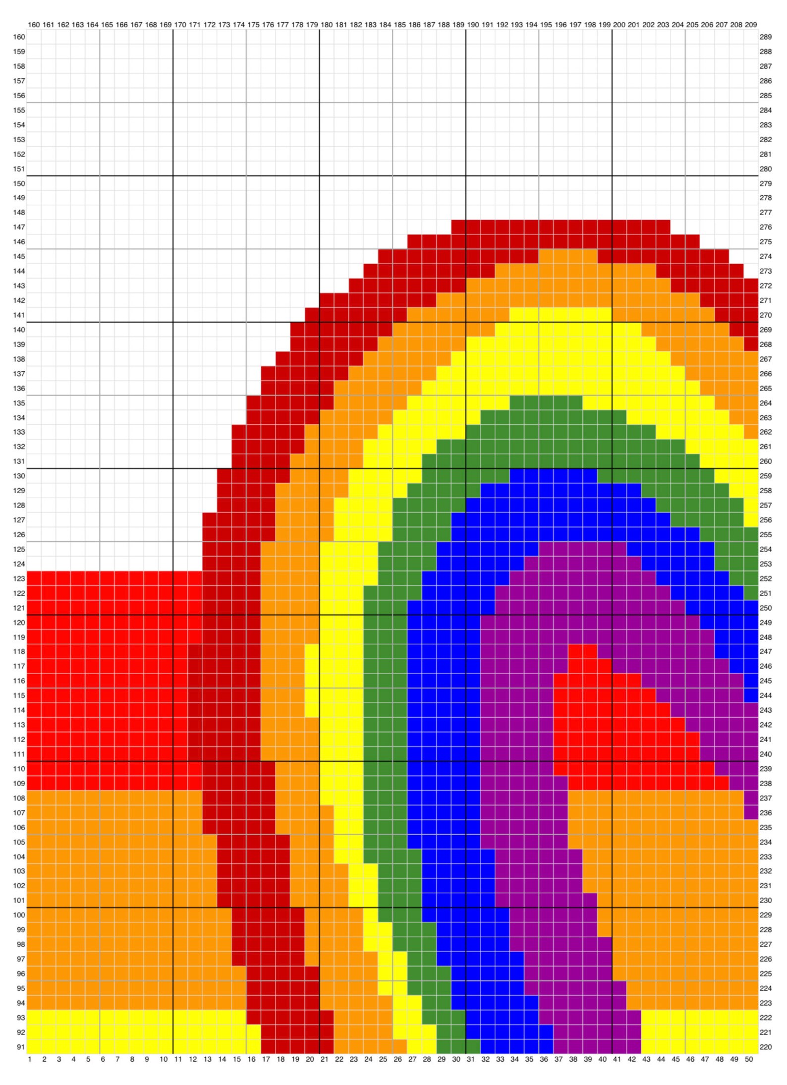 Pride Rainbow C2C Crochet and Cross Stitch Pattern | Afghan | Lgbtq ...