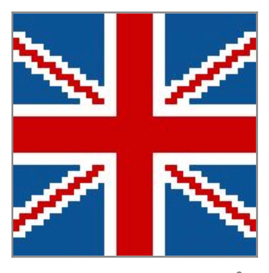 Union Jack C2C Crochet and Cross Stitch Cushion Cover Pattern Pixel ...