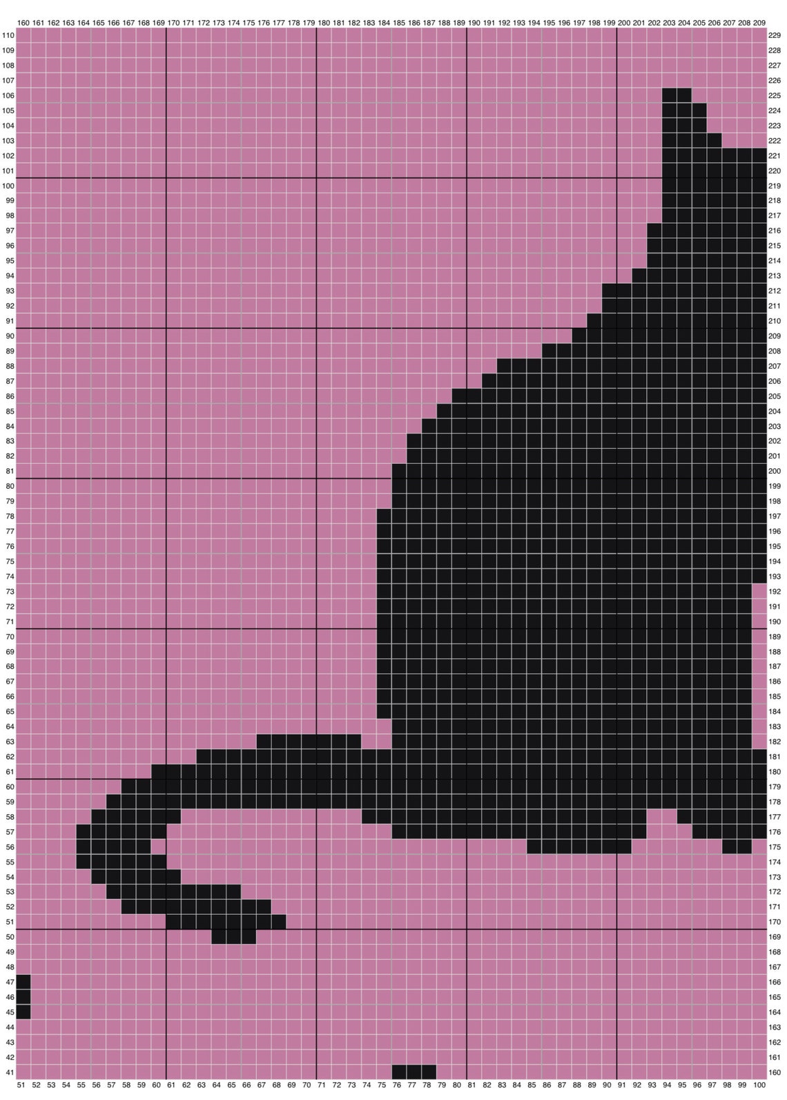 Cat and Paws C2C Crochet Pattern | Afghan | Graphghan | Pixel Blanket ...