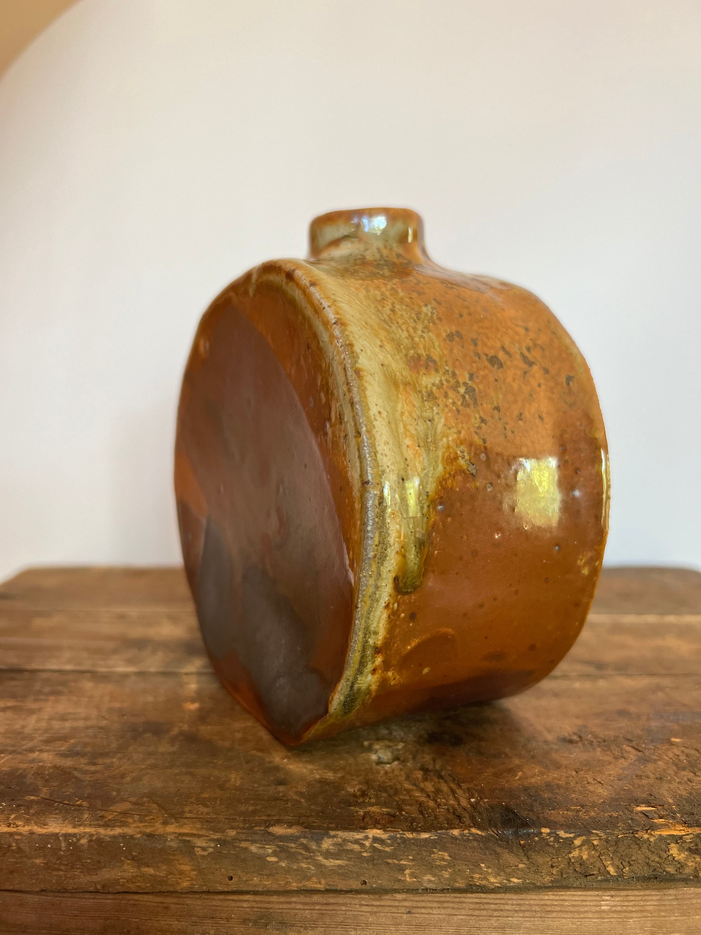 Wood Fired Oval Vase - Etsy