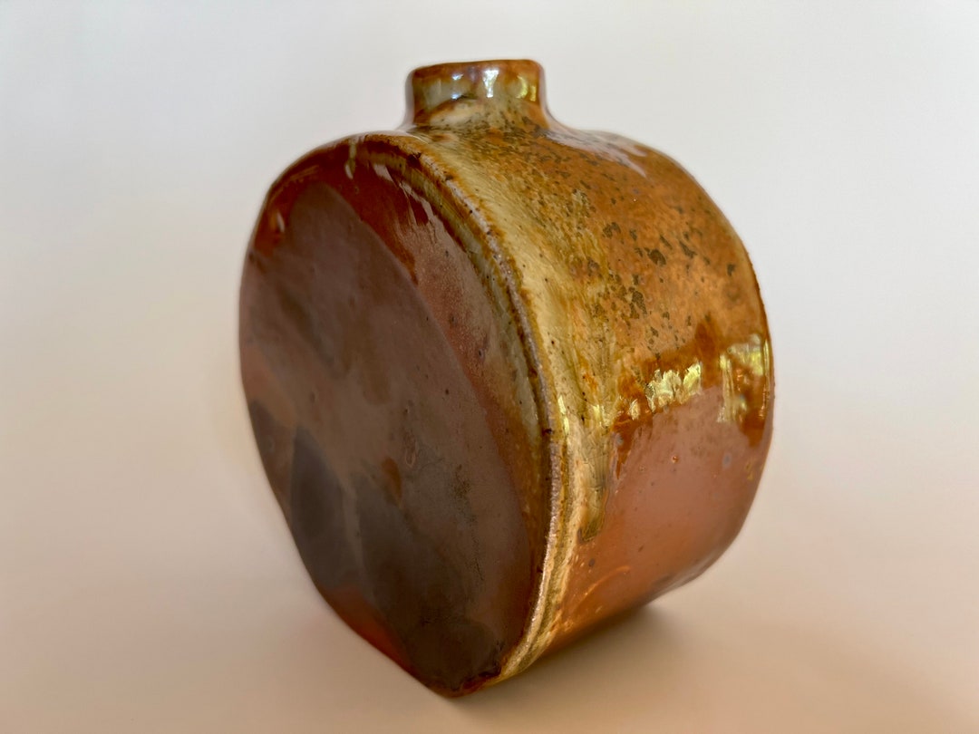 Wood Fired Oval Vase - Etsy