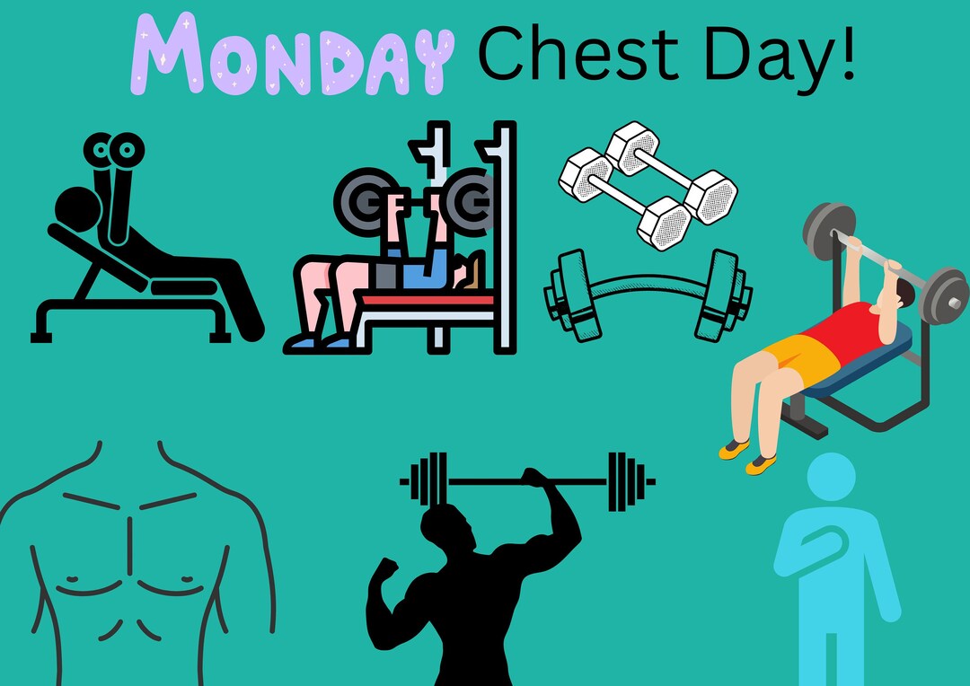 Workout Planner (chest Day) - Etsy