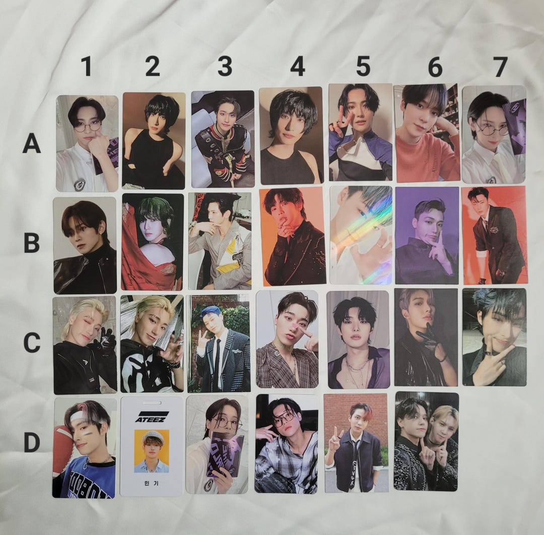 ATEEZ OFFICIAL PHOTOCARD New 08/2024 - Etsy