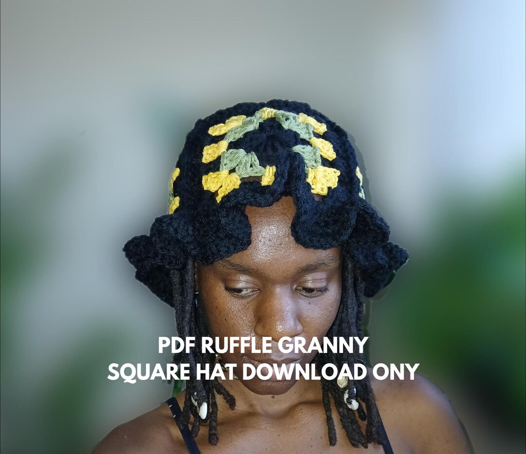 Granny Square Ruffle Pattern - Etsy