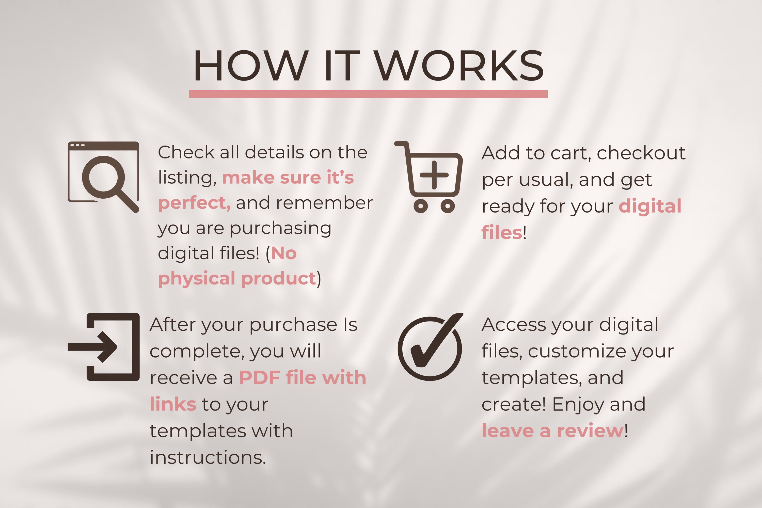 Digital Price List Templates, Front Desk Salon Templates, Business ...