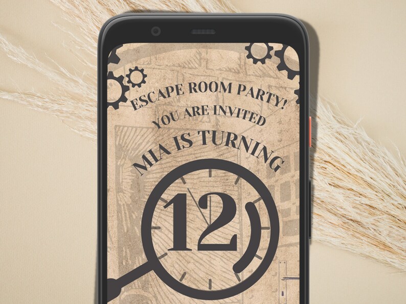 Animated Escape Room Invitation Birthday Video Invitation - Etsy