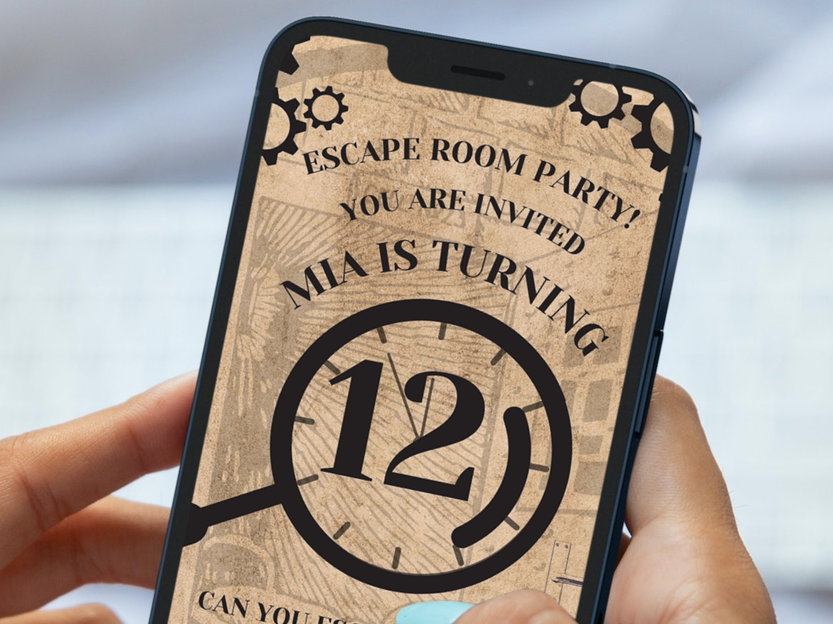 Animated Escape Room Invitation Birthday Video Invitation - Etsy