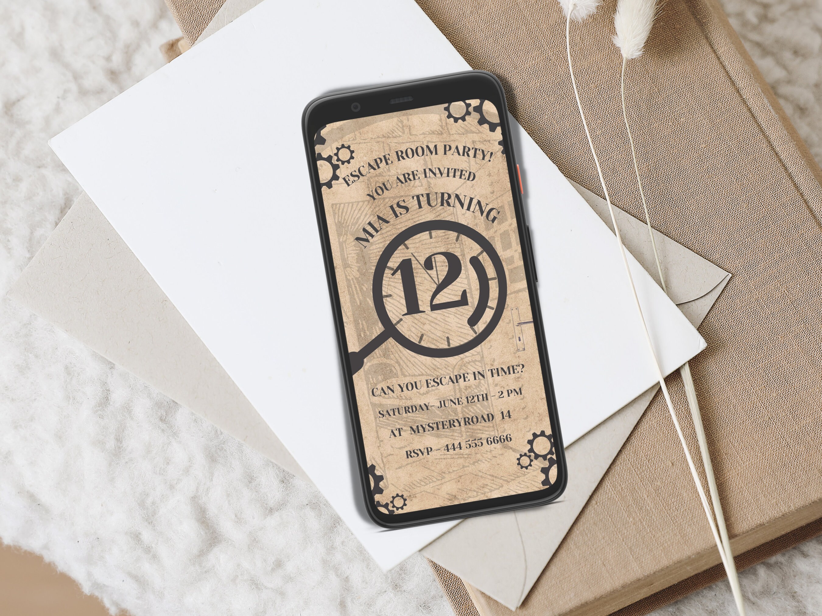 Animated Escape Room Invitation Birthday Video Invitation - Etsy
