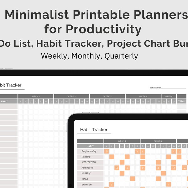 Onenote Habit Tracker - Etsy