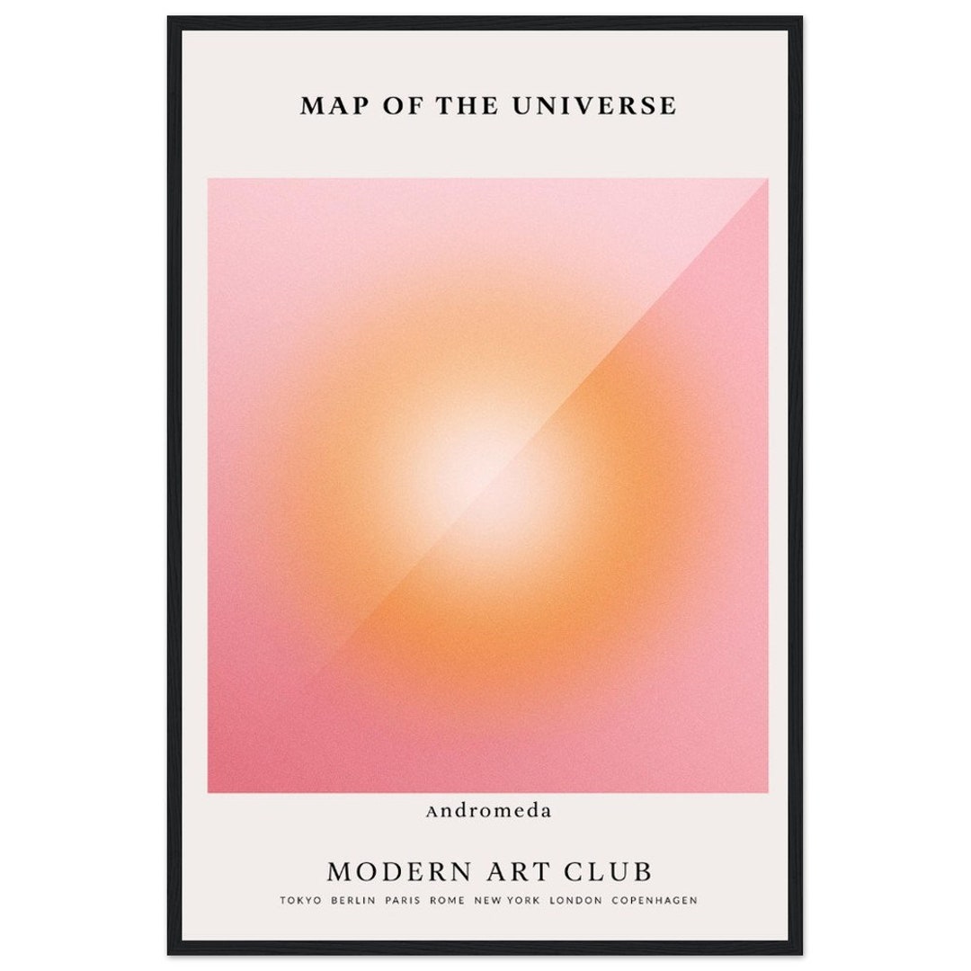 Modern Wall Art Framed Andromeda Wall Design for Office Wooden Framed ...