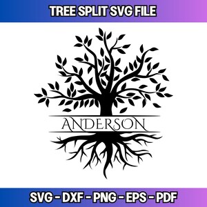 Tree Split SVG Split Monogram Svg File Tree Split Monogram Svg for ...