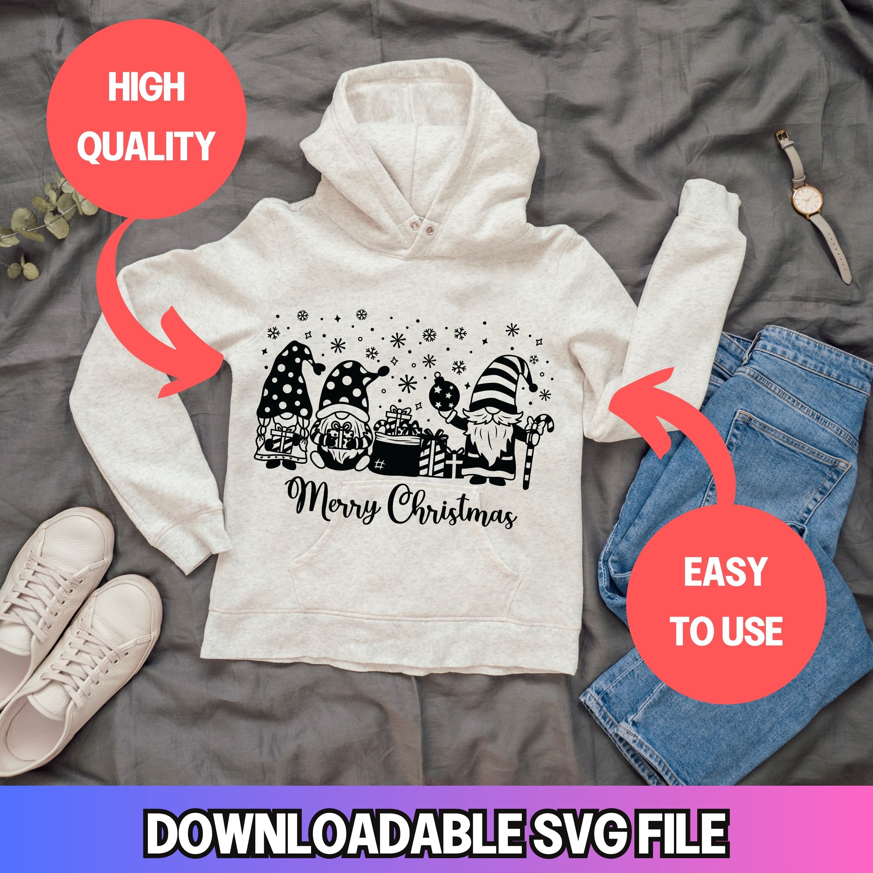 Christmas SVG Bundle Design for Cutting Machine, Merry Christmas SVG ...