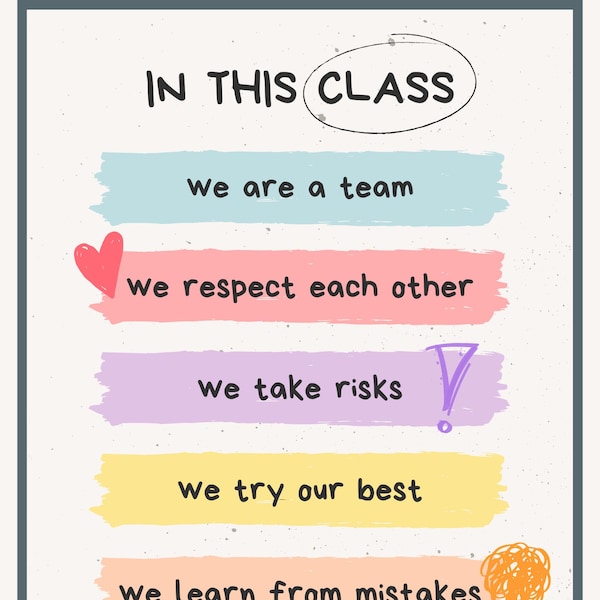 Respect Classroom Poster - Etsy