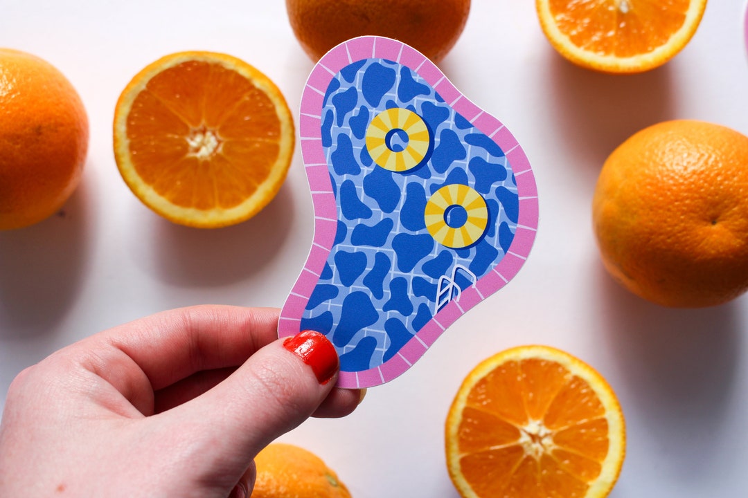 Swimming Pool Sticker 10x10cm Vinyl Sticker High Quality Decals Laptop ...