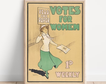 Votes for Women Suffrage Movement 1913 Print Poster - Etsy