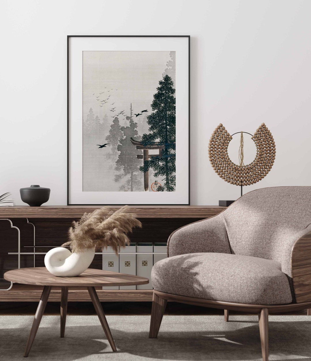 Vintage Neutral Japanese Art Print Japandi Wall Art Wabi Sabi ...