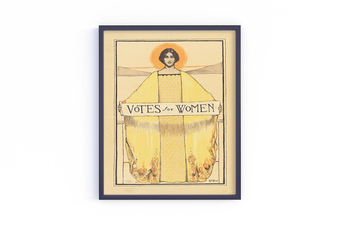 Votes for Women Sign Suffrage Poster Suffragette Vintage Poster ...