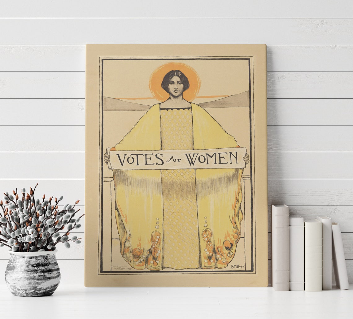 Votes for Women Sign Suffrage Poster Suffragette Vintage - Etsy