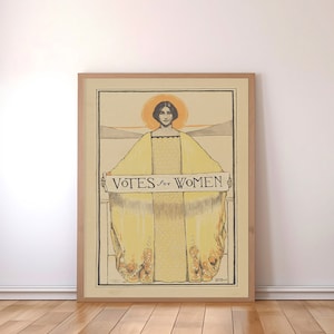 Votes for Women Sign Suffrage Poster Suffragette Vintage Poster ...