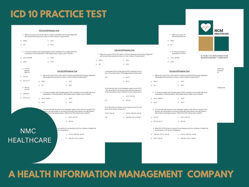 ICD-10-CM Practice Test | Mcq’s Questions | Practice Questions ...