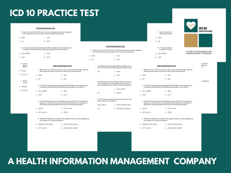 ICD-10-CM Practice Test | Mcq’s Questions | Practice Questions ...
