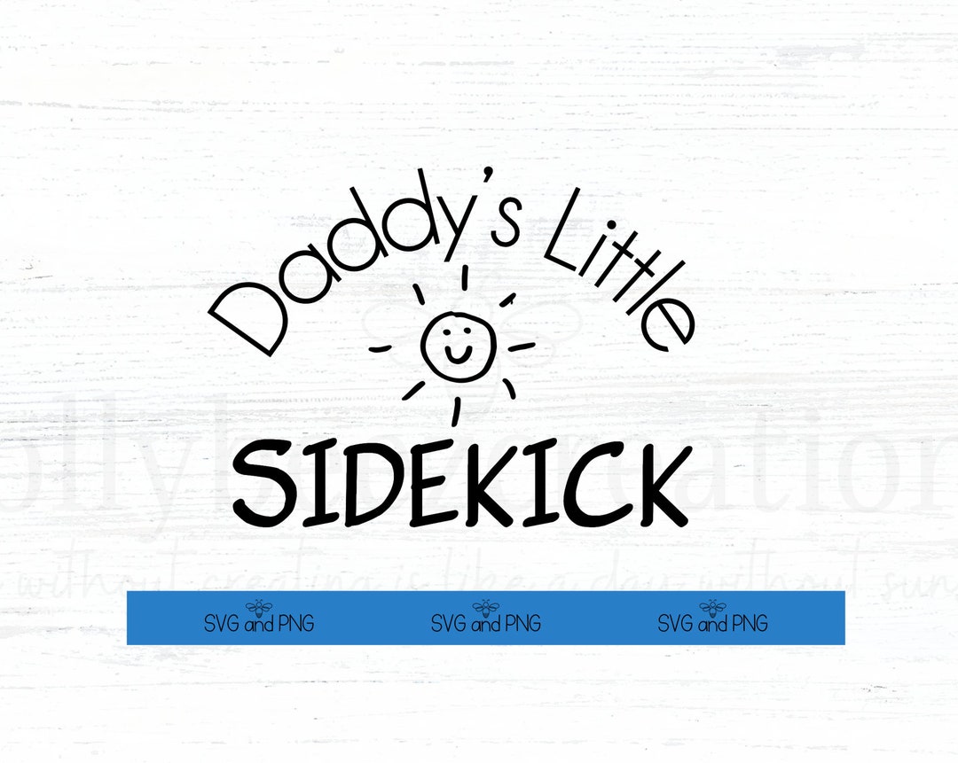 Adorable Daddy's Sidekick - Baby Clothing Digital Art - Instant ...