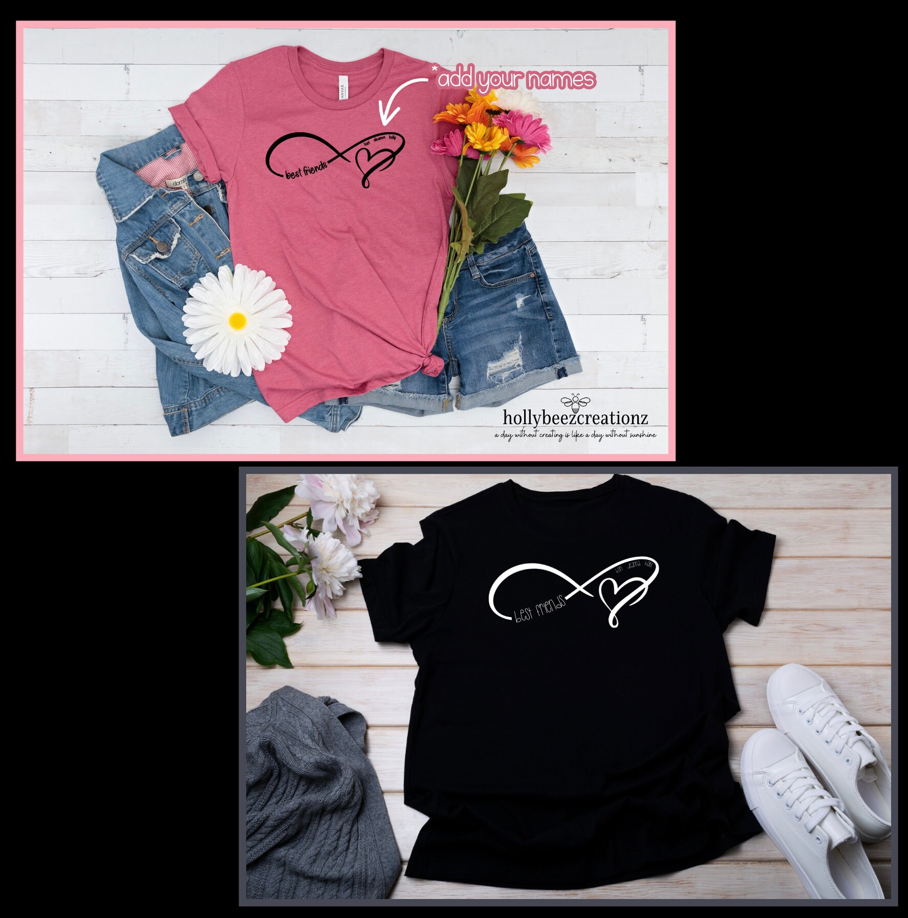 BFF Best Friends (for) Infinity, Best Friends Forever, BFF Shirt ...