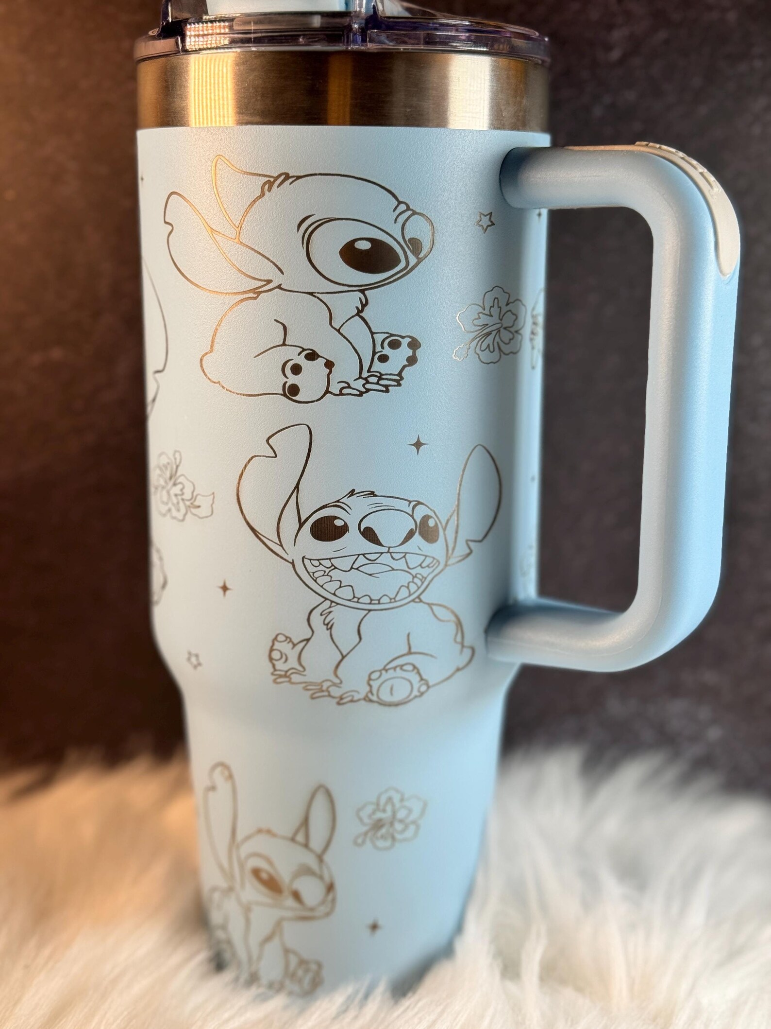 40 Oz Engraved Stitch Drink Tumbler Great Gift - Etsy