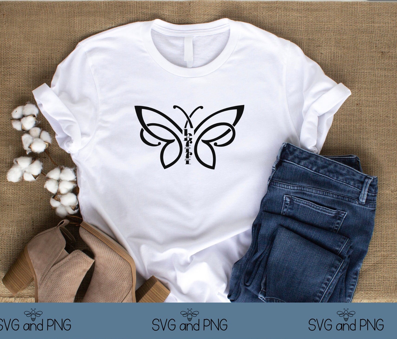 BFF, Best Friends Forever, Butterfly Digital File (png, Jpeg) - Etsy