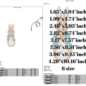 The Tale of Peter Rabbit Embroidery Machine Pattern File,cottontail ...