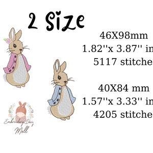 The Tale of Peter Rabbit and Flopsy Bunnies 4x4 Hoop Embroidery Machine ...