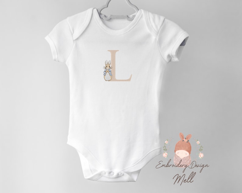 The Tale of Peter Rabbit Alphabet 4 Inch 26 Letters Embroidery Machine ...