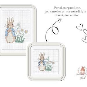 Peter Rabbit Flower 5 Size Embroidery Design , Embroidery Design ...