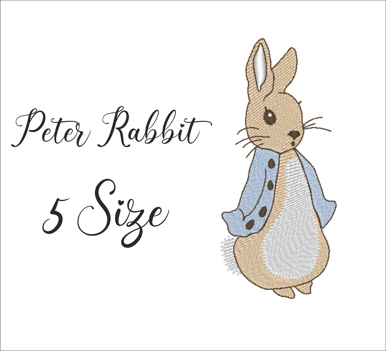 The Tale of Peter Rabbit Embroidery Machine Digital Files , Peter ...