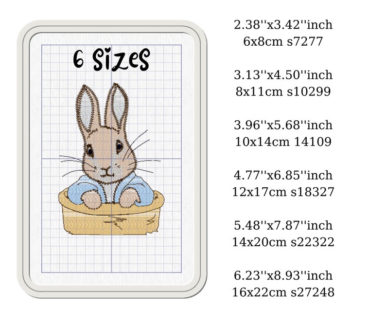 Beatrix Potter Peter Rabbit in Pot Embroidery Machine - Etsy