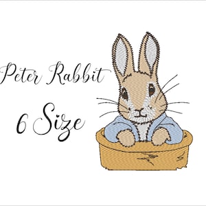 Beatrix Potter Peter Rabbit in Pot Embroidery Machine Embroidery ...