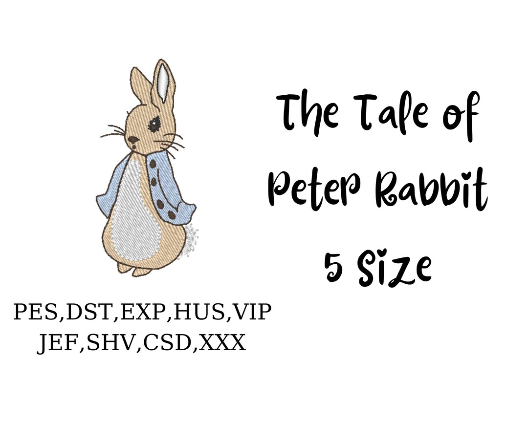 The Tale of Peter Rabbit Embroidery Machine Digital Files , Peter ...