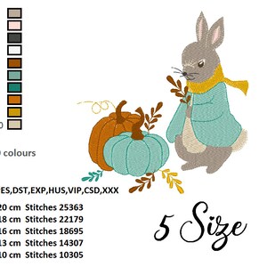 Peter Rabbit Autumn Embroidery Pattern File , Create Your Own ...