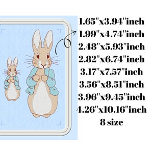 The Tale of Peter Rabbit Embroidery Machine Pattern File,cottontail ...