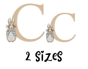 Peter Rabbit Letter Embroidery - Etsy