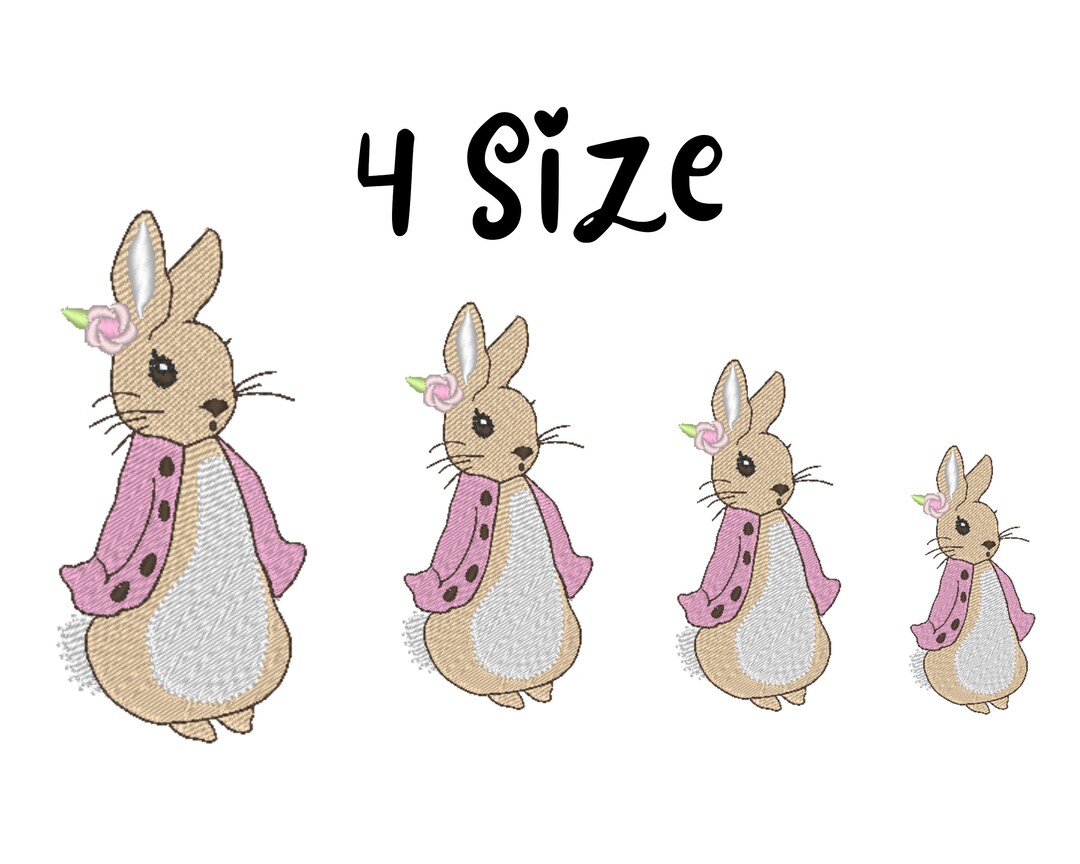 The Tale of Peter Rabbit Flopsy Bunnies Embroidery Machine Pattern File ...