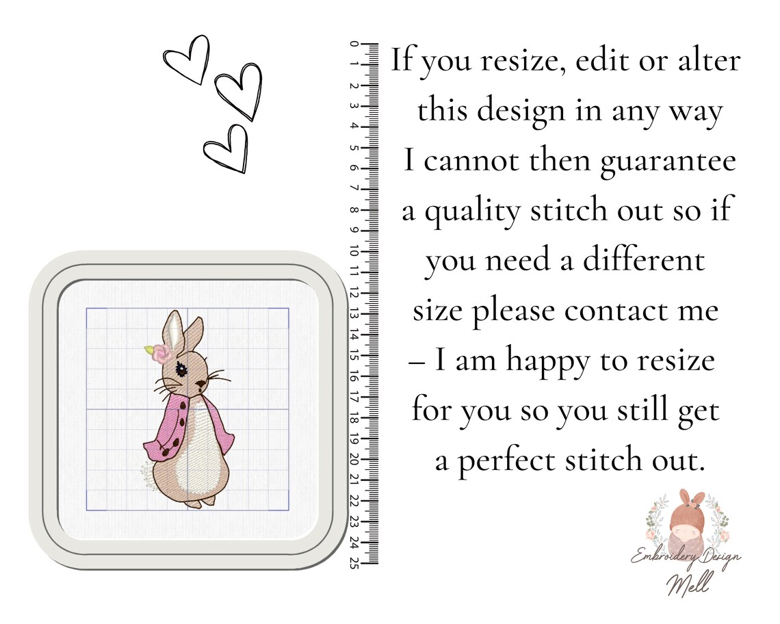 The Tale of Peter Rabbit Flopsy Bunnies Embroidery Machine Pattern File ...