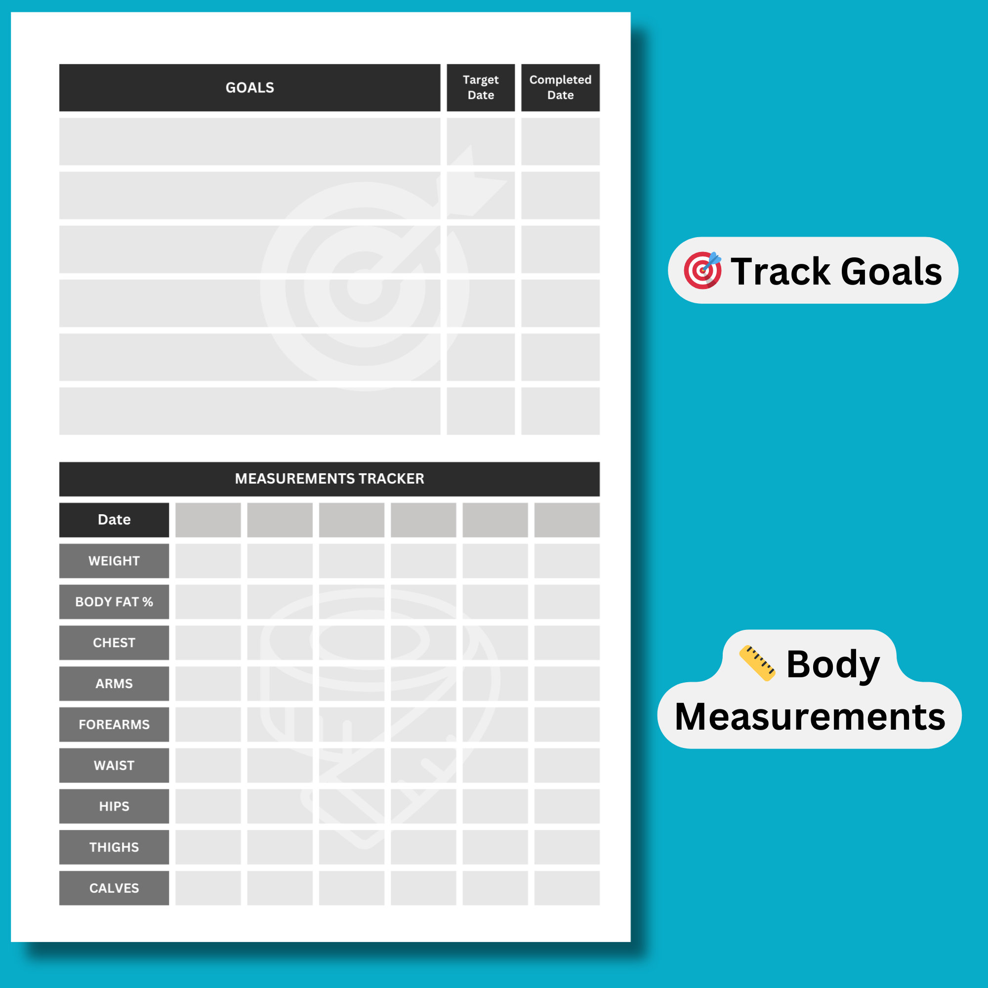 Simple White A5 Workout Planner Logbook - 150 Pages - Achieve Fitness ...