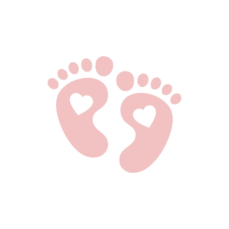 Baby Feet Svg, Blue and Pink, Baby Footprint Clipart, Baby Feet Cut ...