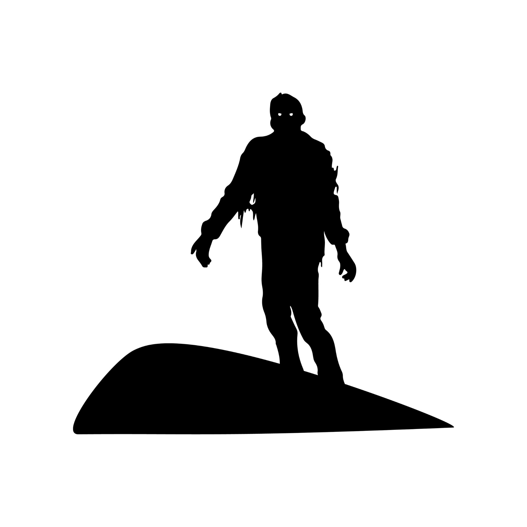 Zombie Svg, Zombie Cut File, Zombie Silhouette, Zombie Png, Halloween ...