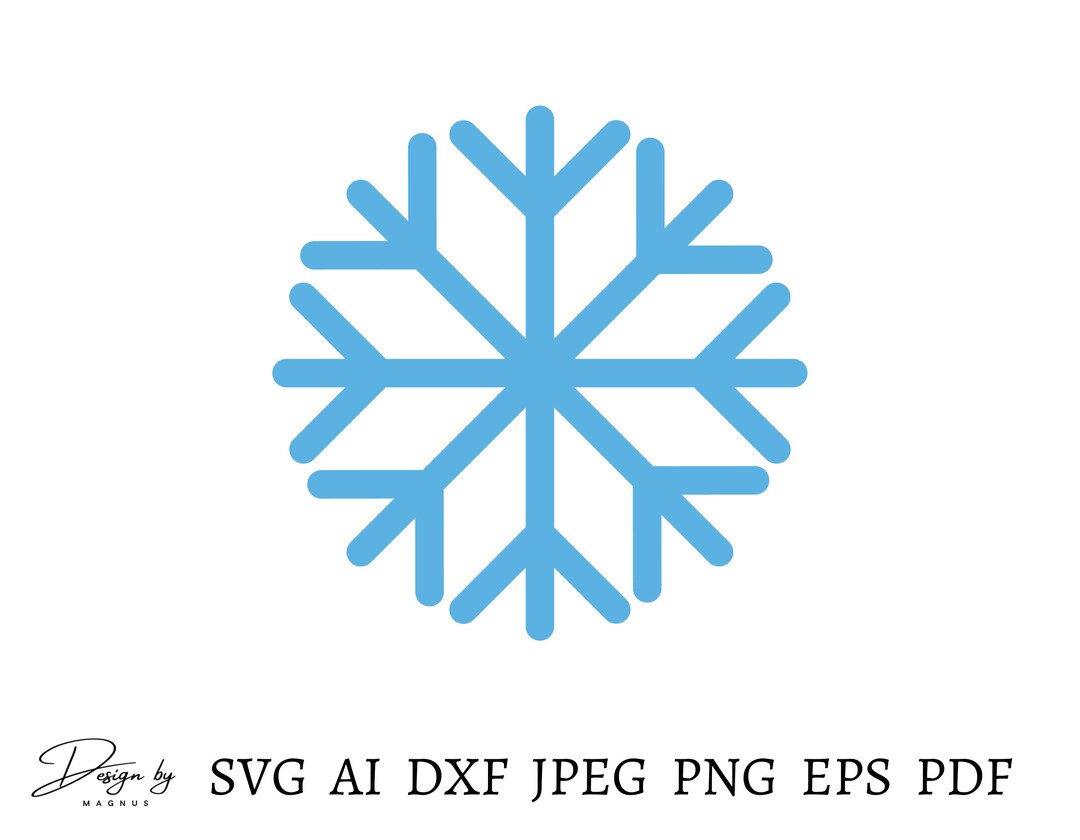 Snowflake Svg File, Snowflake Png, Snow Crystal Cut File for Cricut ...