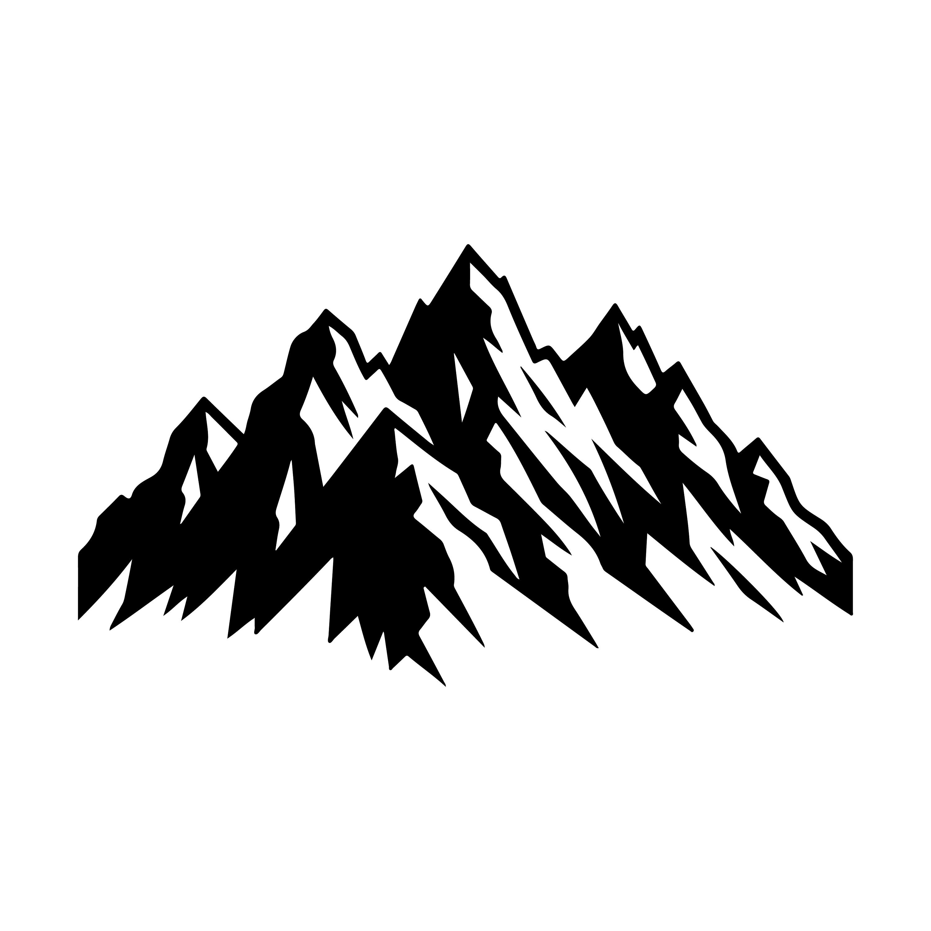 Mountains and Wildlife Svg Bundle, Outdoors Svg, Hiking Svg, Bear Svg ...