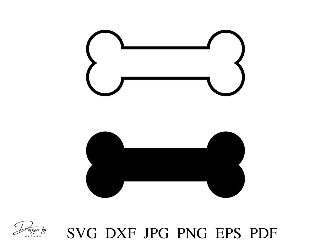 Dog Bone Svg Dog Bone Clipart Dog Bone Cut File Dog Bone - Etsy