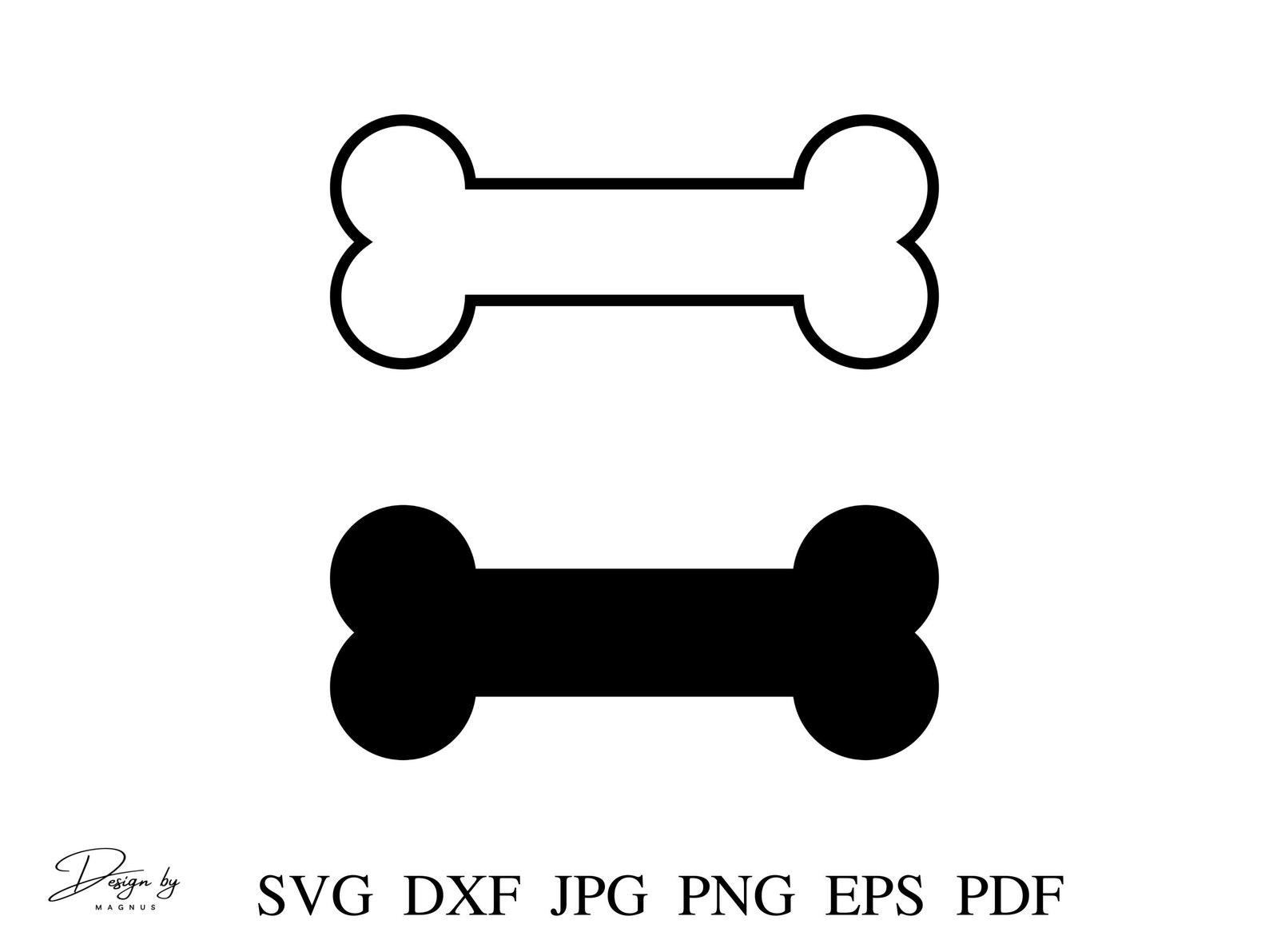 Dog Bone Svg Dog Bone Clipart Dog Bone Cut File Dog Bone - Etsy